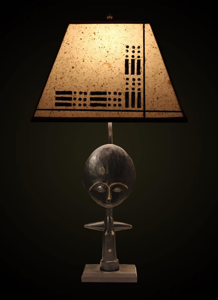 African lamps and lighting from African art